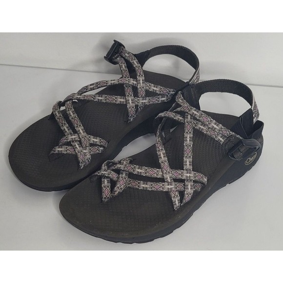 Chaco | Shoes | Chaco Zx2 Womens Sandals Aztec Gray Toe Loop Double ...